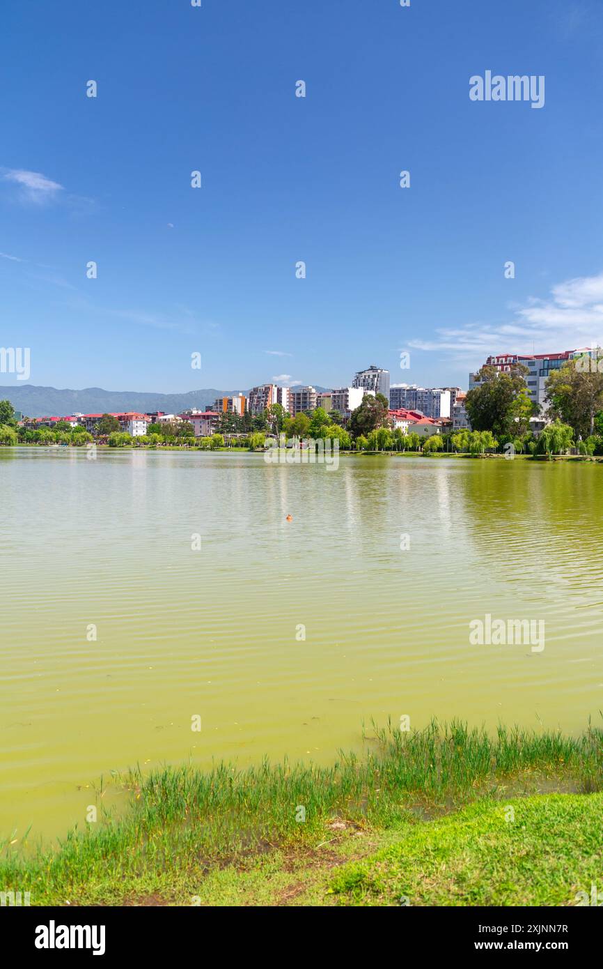 Nuri Lake is a natural lake surrounded with a sparse urban park in ...