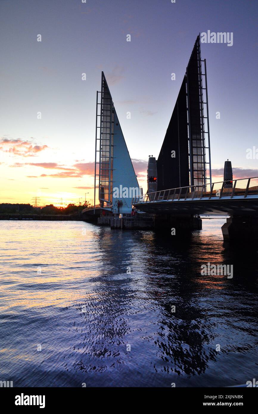The Twin Sails Road Bridge also known as The Second Harbour Crossing is ...