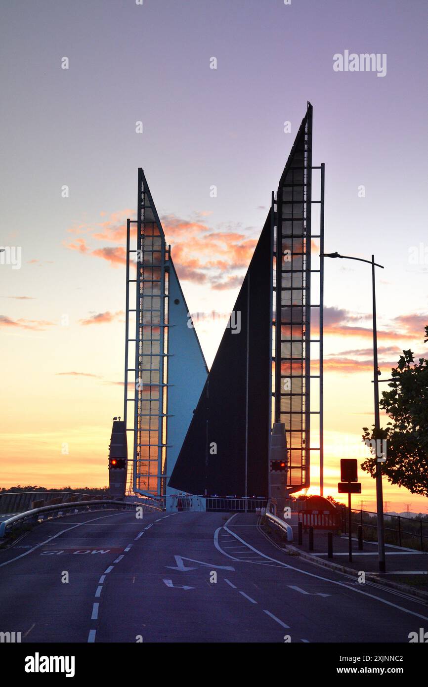 The Twin Sails Road Bridge also known as The Second Harbour Crossing is ...