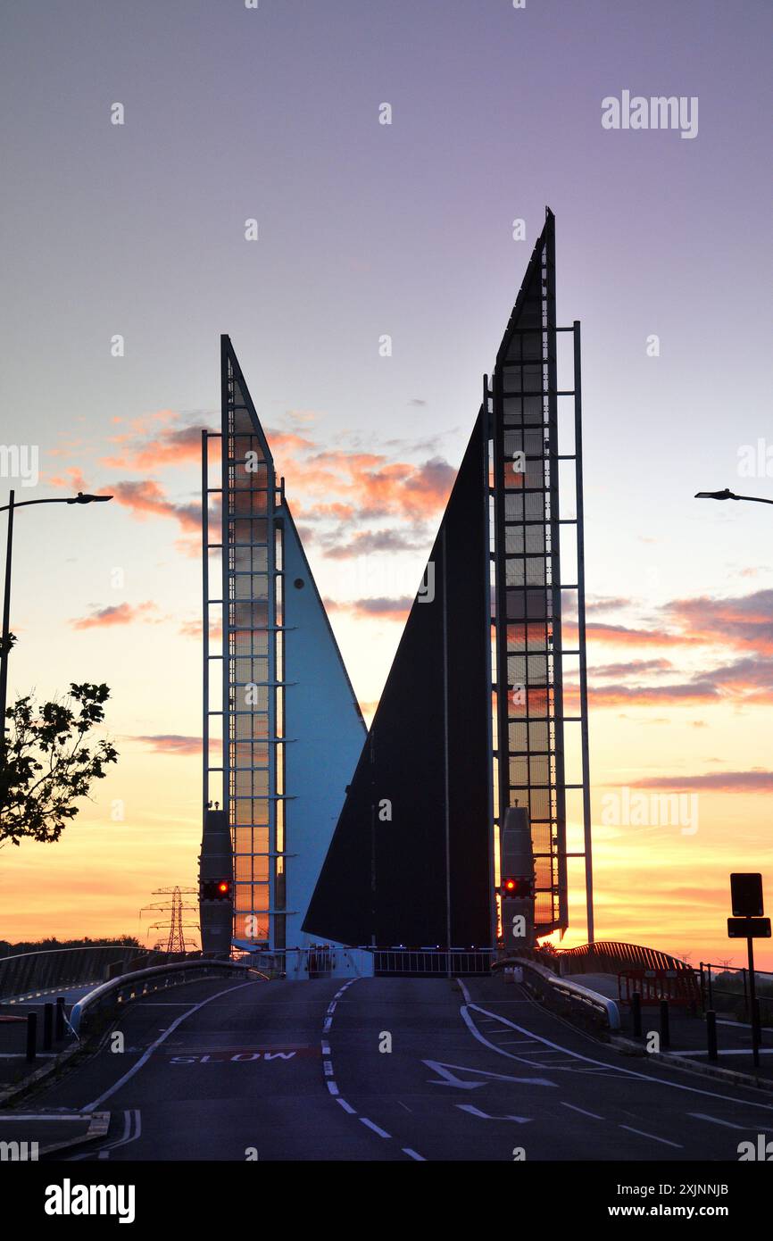 The Twin Sails Road Bridge also known as The Second Harbour Crossing is ...