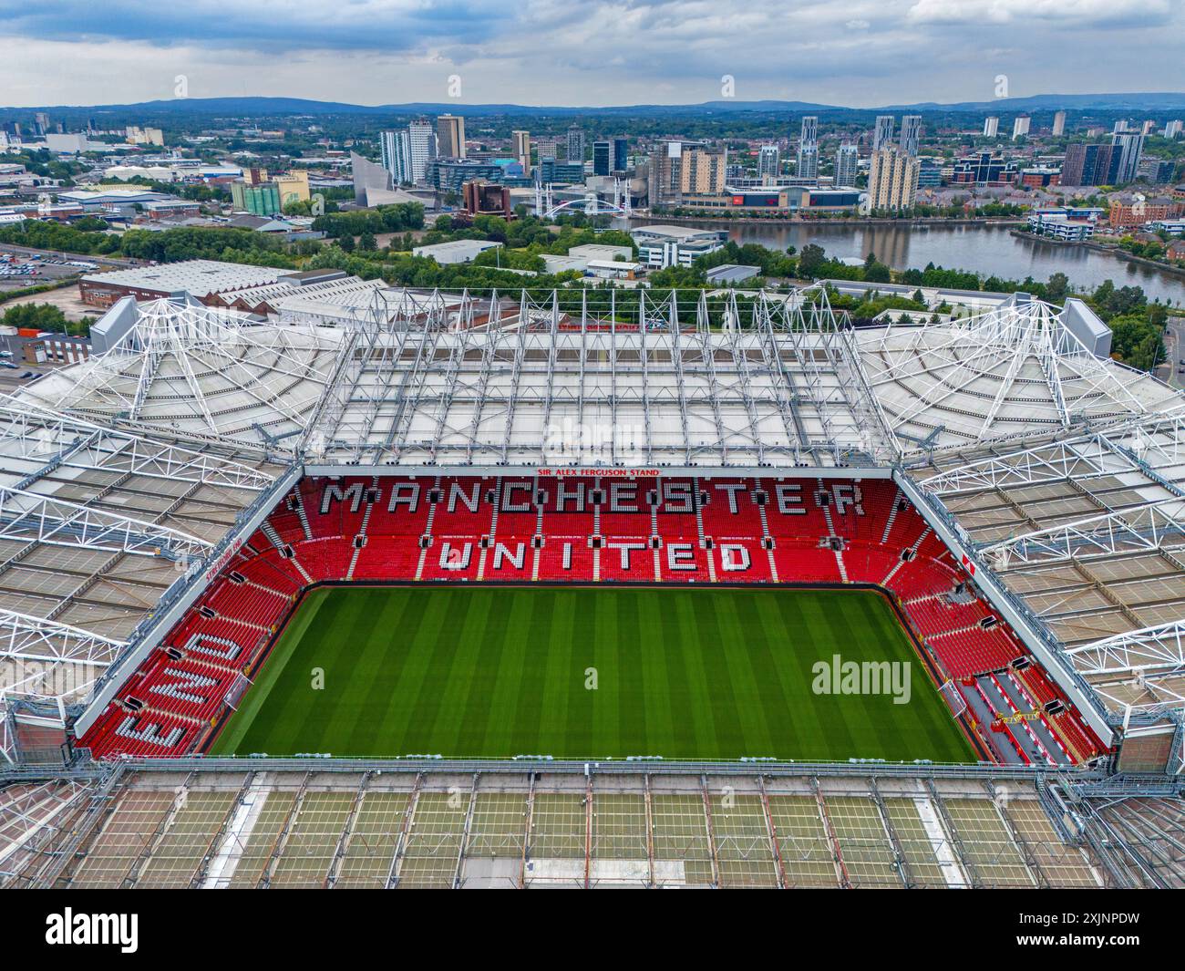 Aerial Image of Manchester United, Old Trafford Stadium. 17th July 2024 ...
