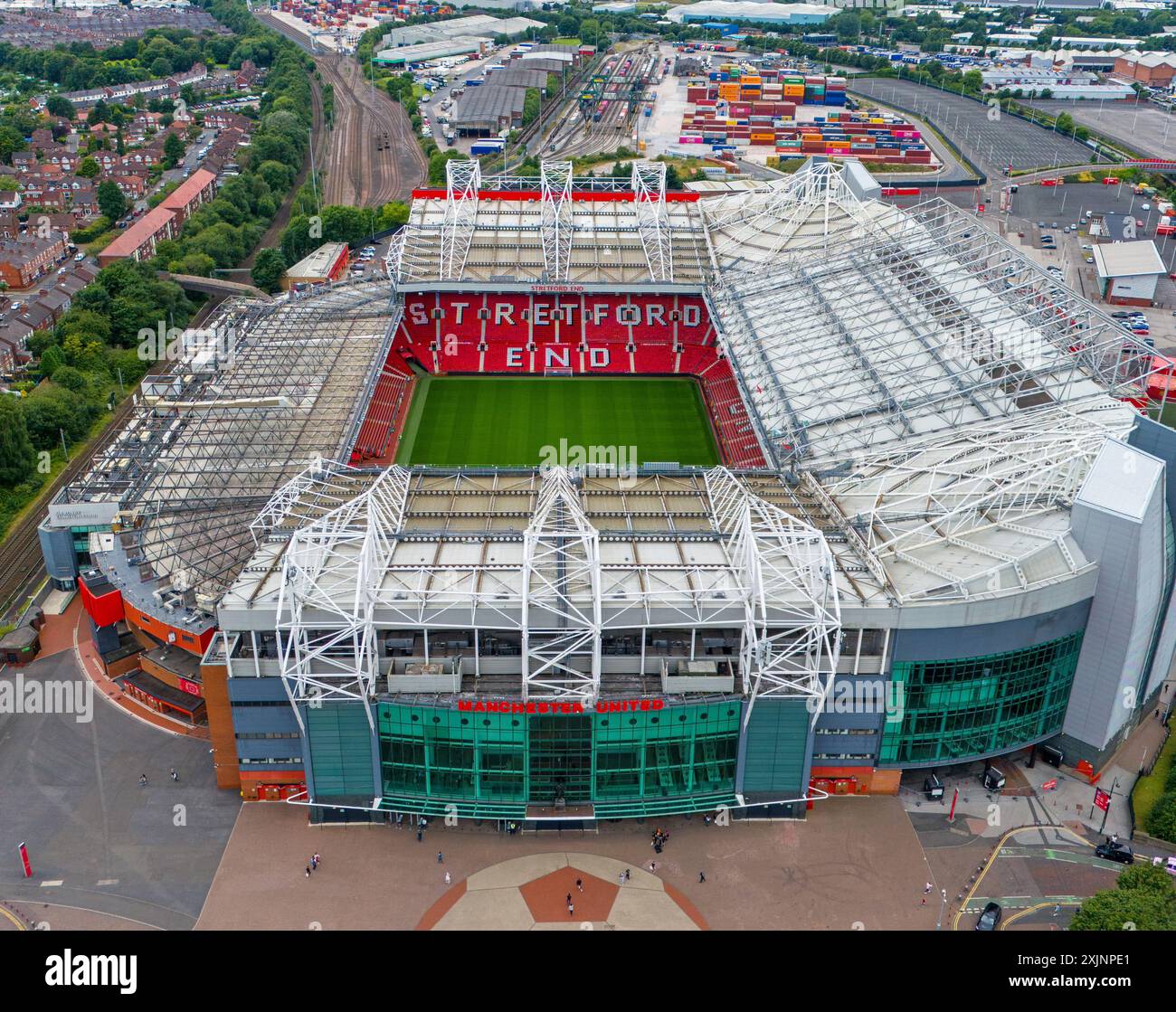 Aerial Image of Manchester United, Old Trafford Stadium. 17th July 2024 ...