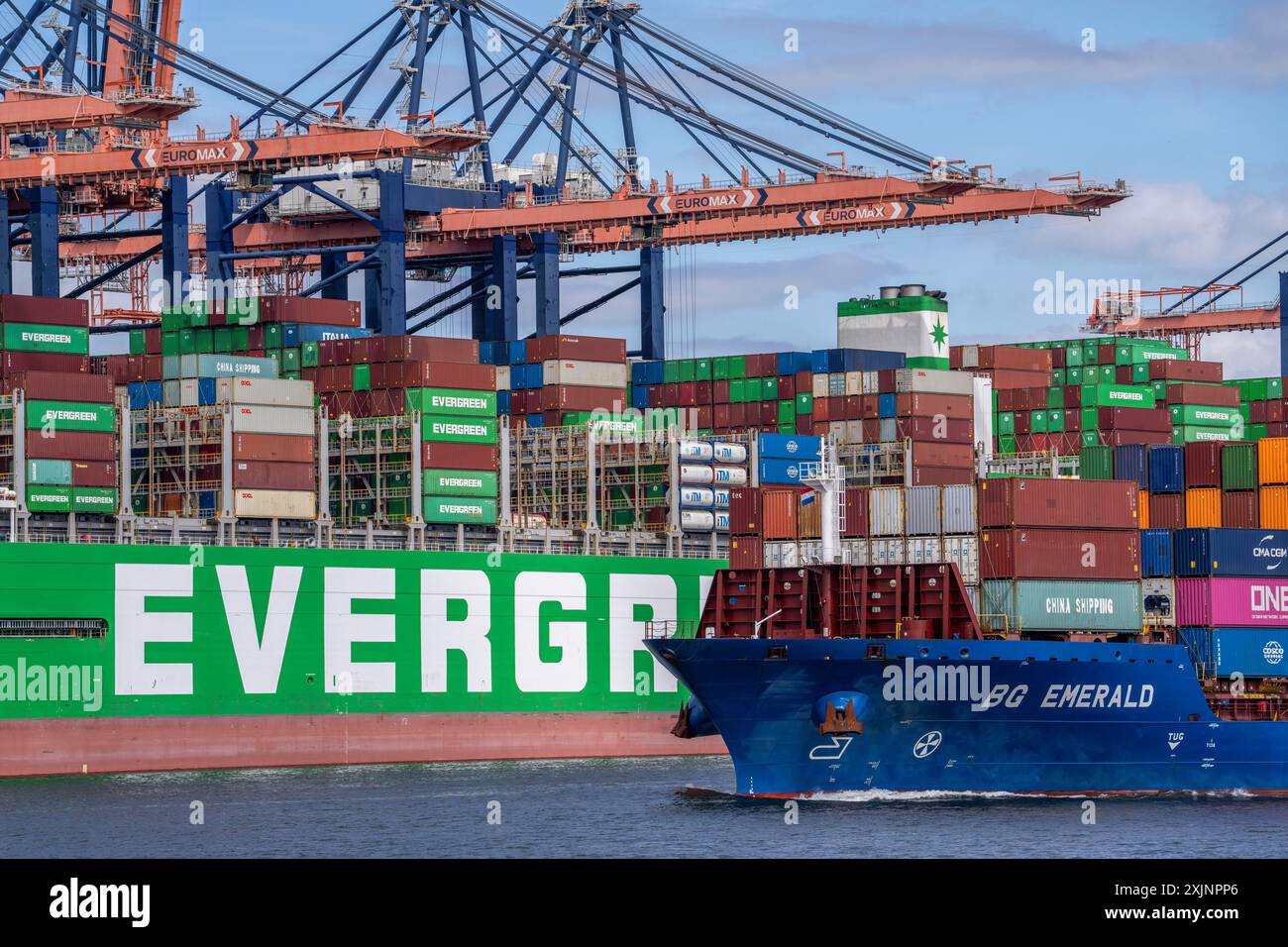 Euromax Container Terminal, BG Emerald of BF Fright Line, container ...