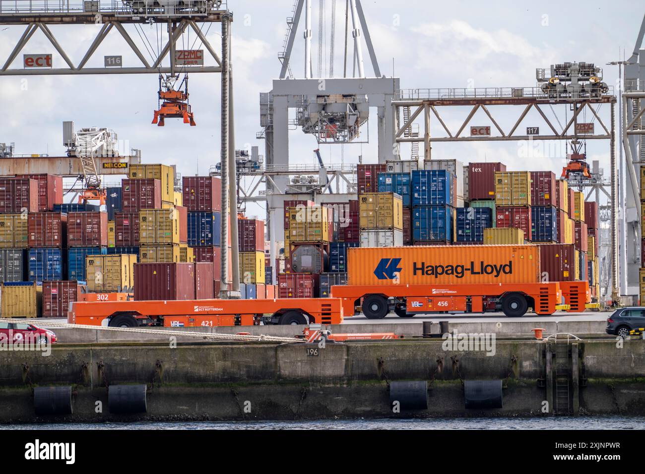 ECT Delta Container Terminal, in the Europahaven, autonomous container ...