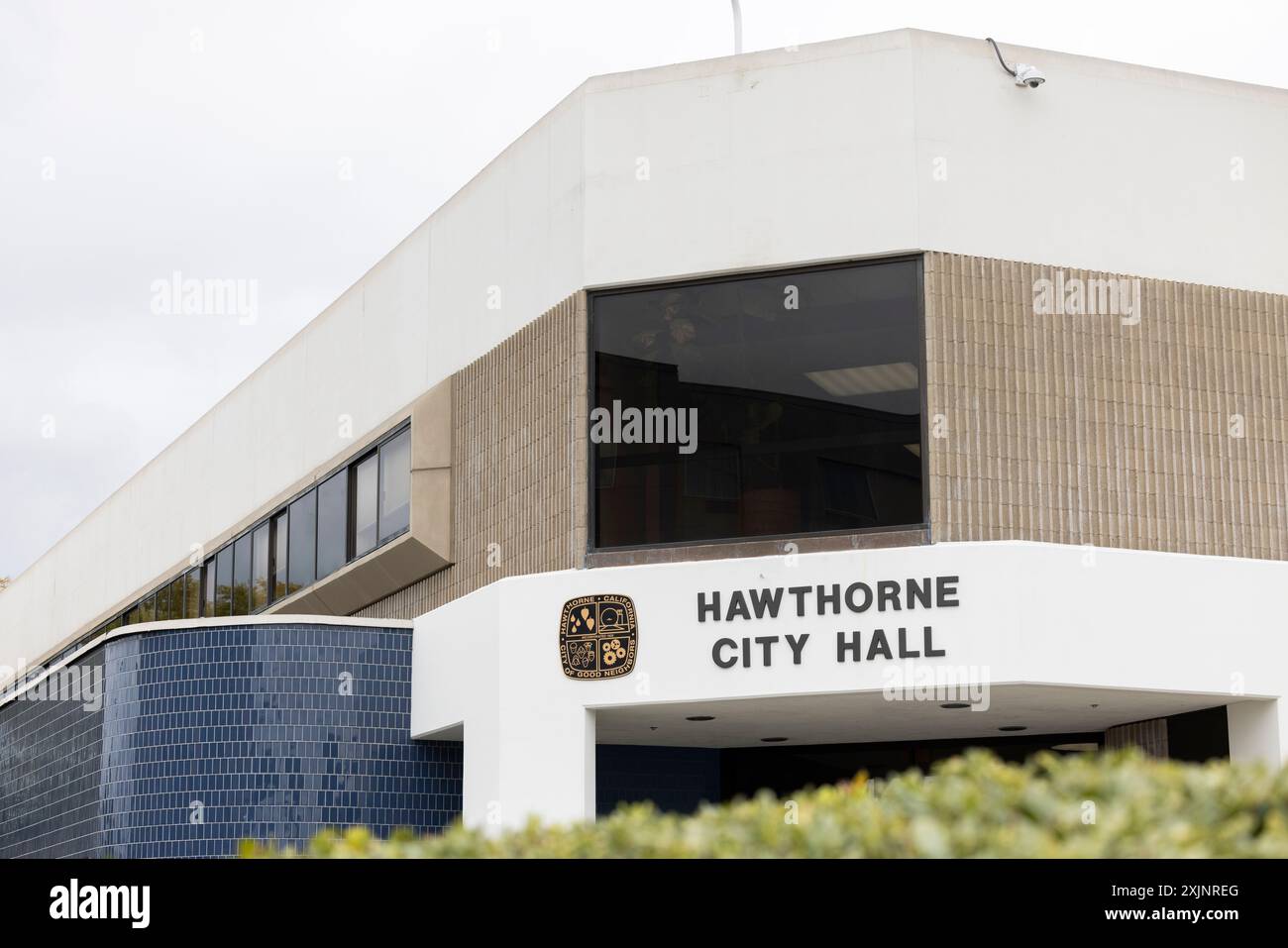 Hawthorne, California, USA - March 6, 2024: Cloudy afternoon light ...