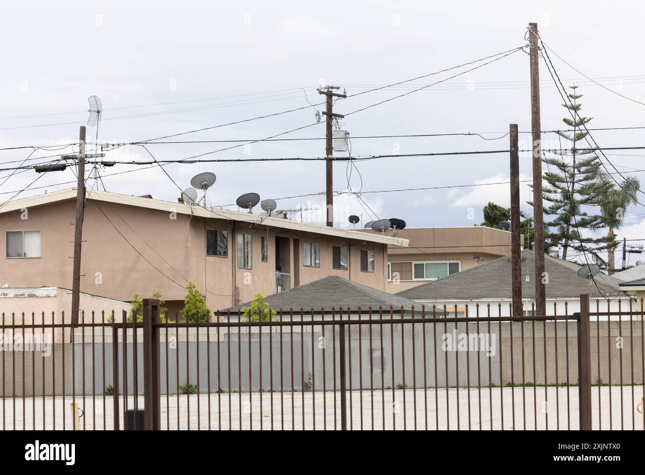 Hawthorne, California, USA - March 6, 2024: Cloudy afternoon light ...