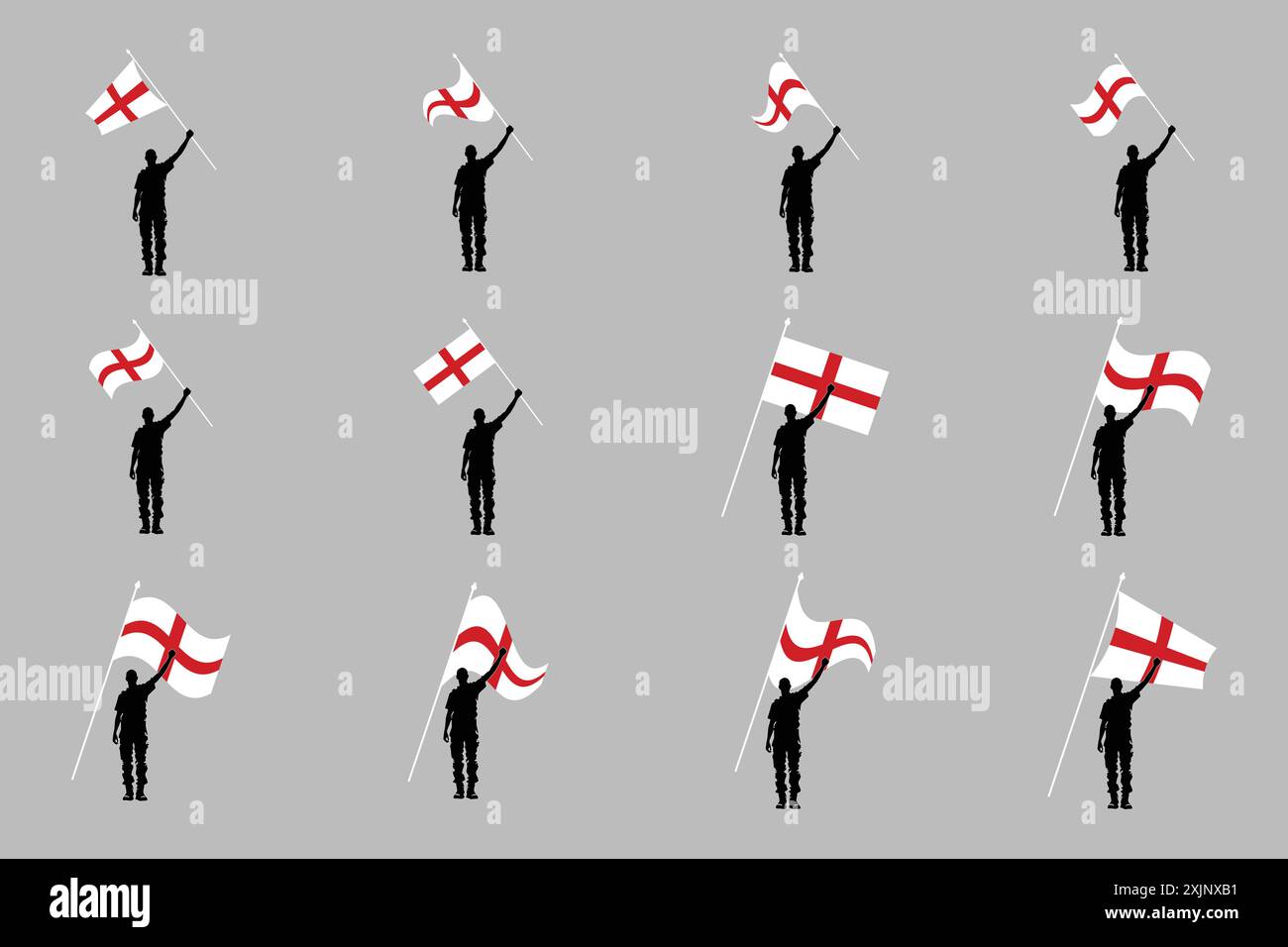 Flag of England Set Stock Vector Image & Art - Alamy
