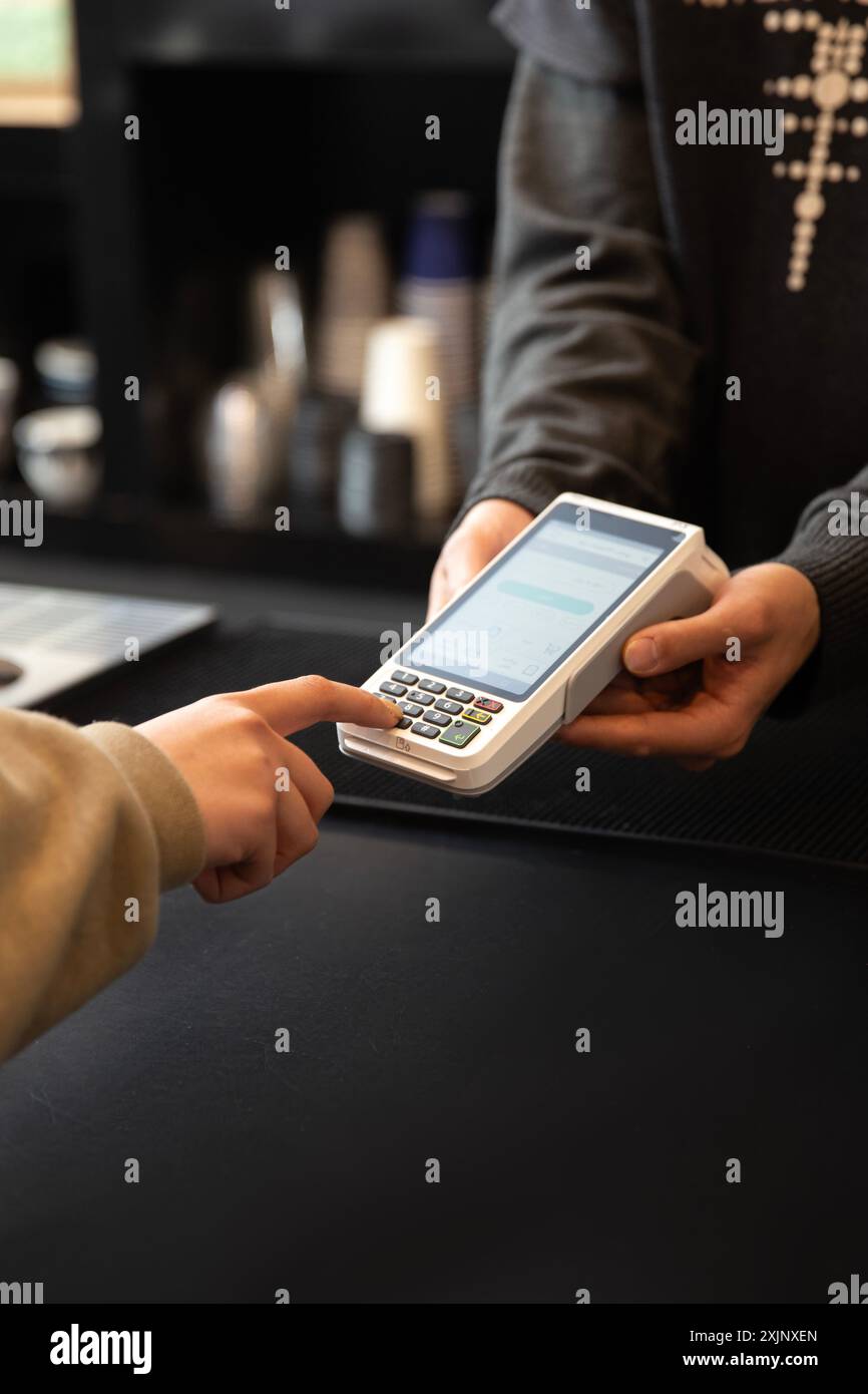 Entering pin hi-res stock photography and images - Alamy