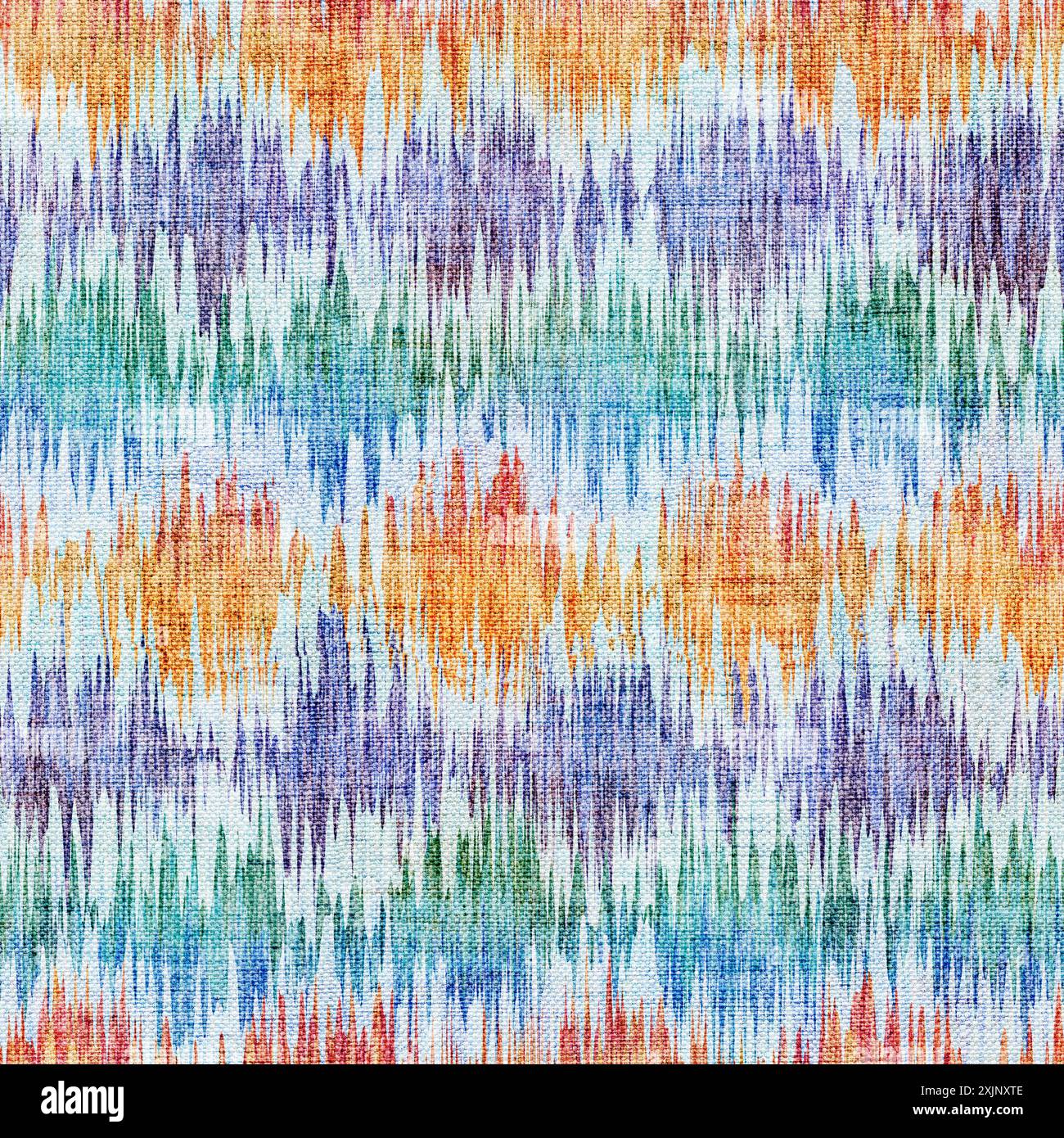 Vintage seamless pattern in Ikat style. Pattern for holidays in retro ...