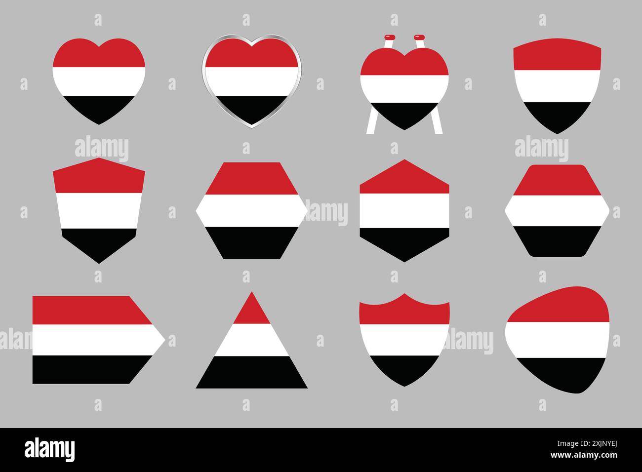 Flag of Yemen Set Stock Vector Image & Art - Alamy