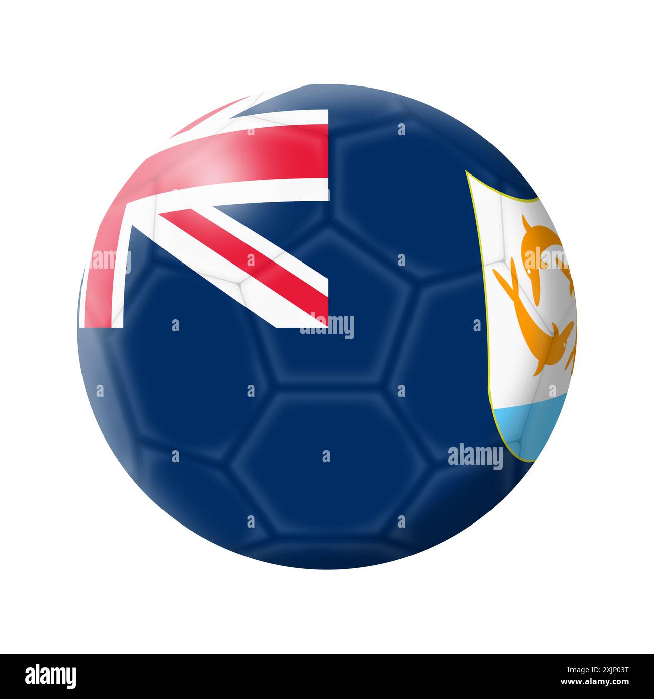 Anguilla soccer ball football with clipping path Stock Photo - Alamy