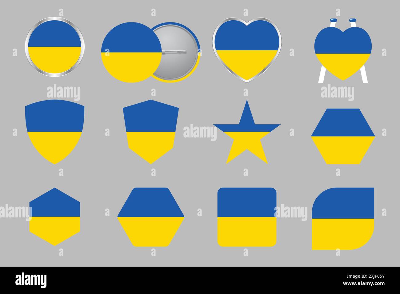 Flag of Ukraine Set Stock Vector Image & Art - Alamy