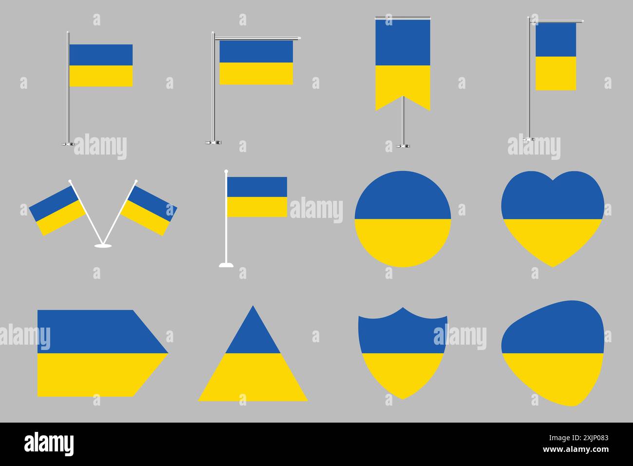 Flag of Ukraine Set Stock Vector Image & Art - Alamy