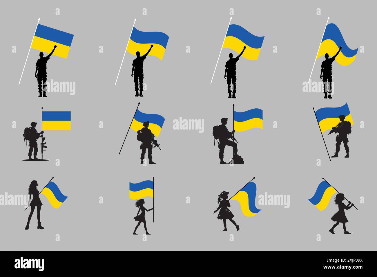 Flag of Ukraine Set Stock Vector Image & Art - Alamy