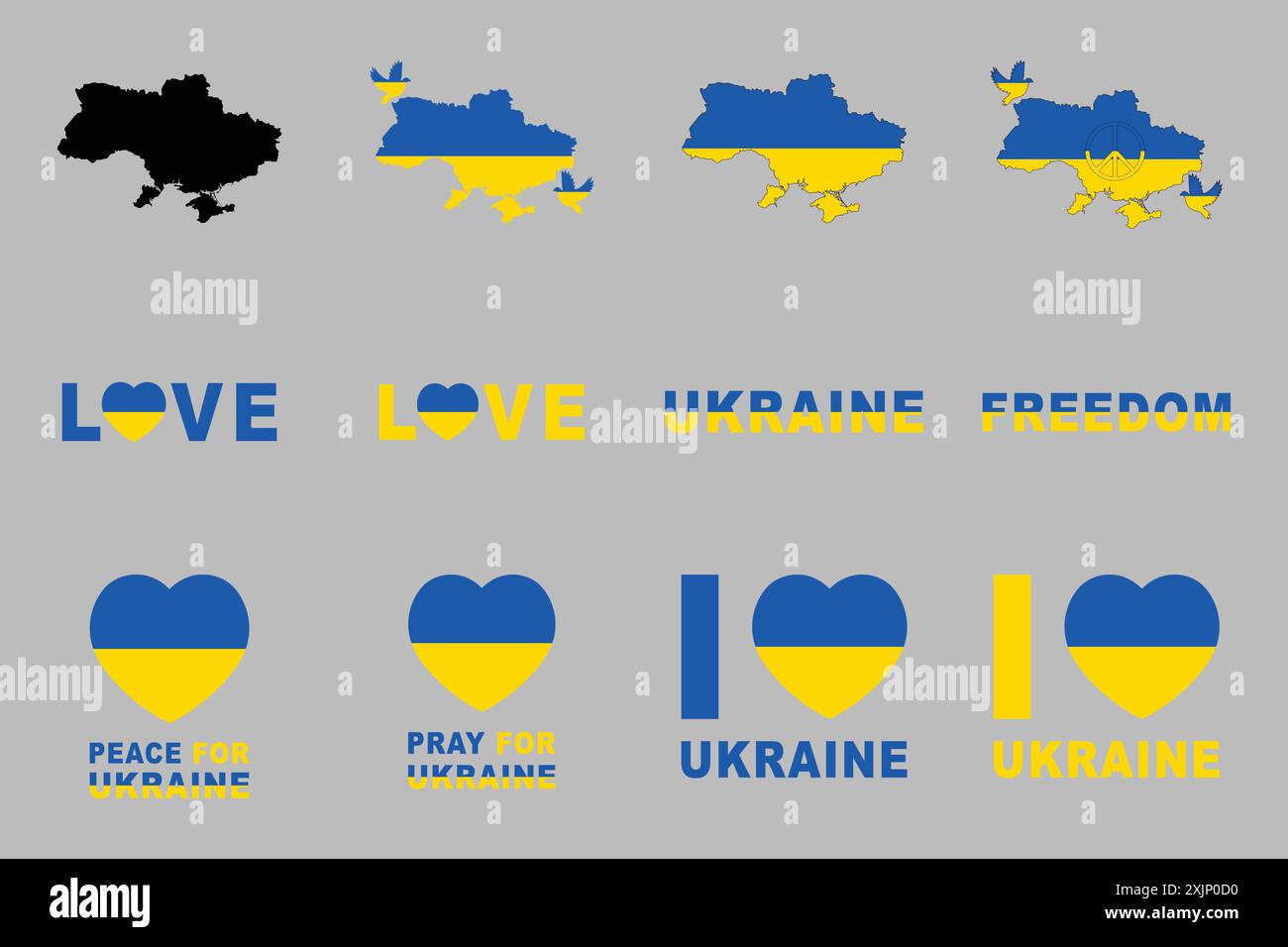 Flag of Ukraine Set Stock Vector Image & Art - Alamy