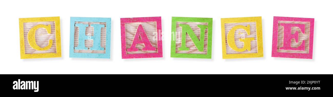 Wooden blocks symbol investment Cut Out Stock Images & Pictures - Alamy