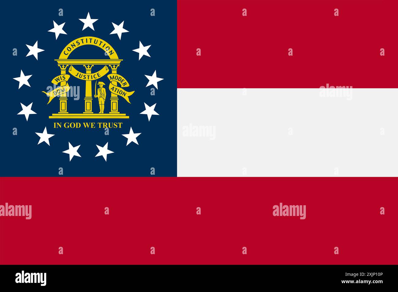 Georgia State Flag background illustration Stock Photo - Alamy