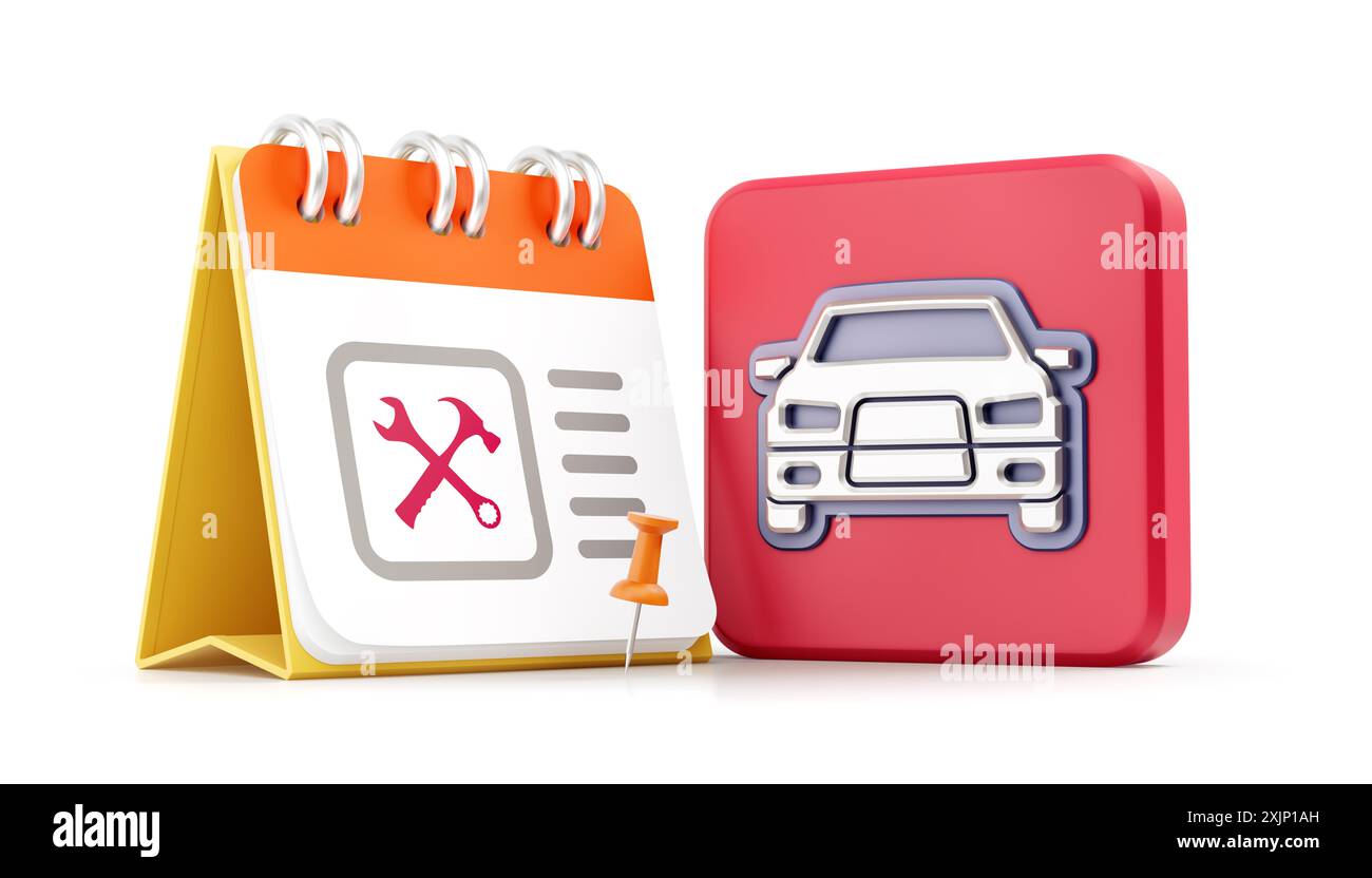 Car service technical maintenance Cut Out Stock Images & Pictures - Alamy