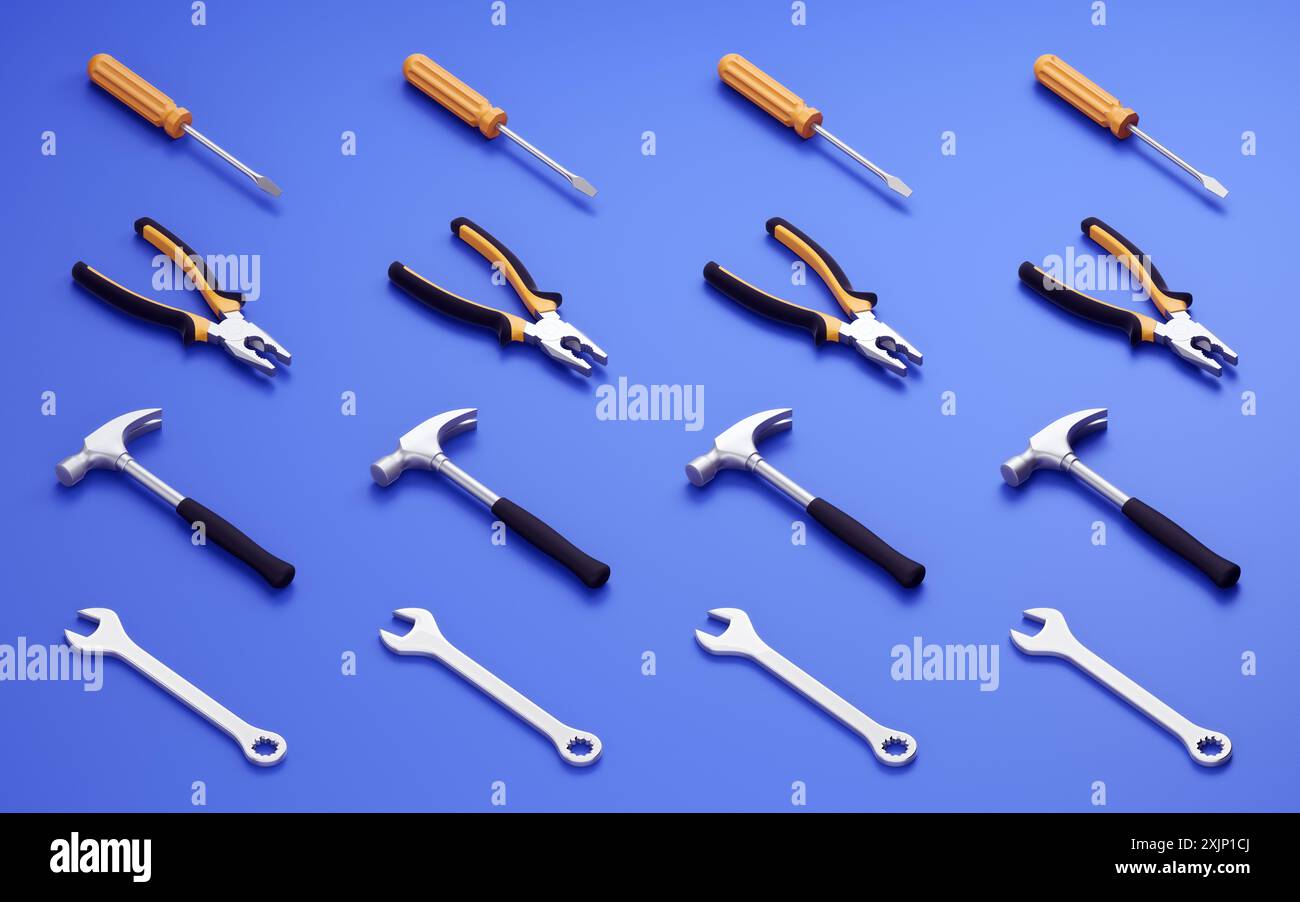 Industrial Maintenance Tool Set Stock Photo - Alamy