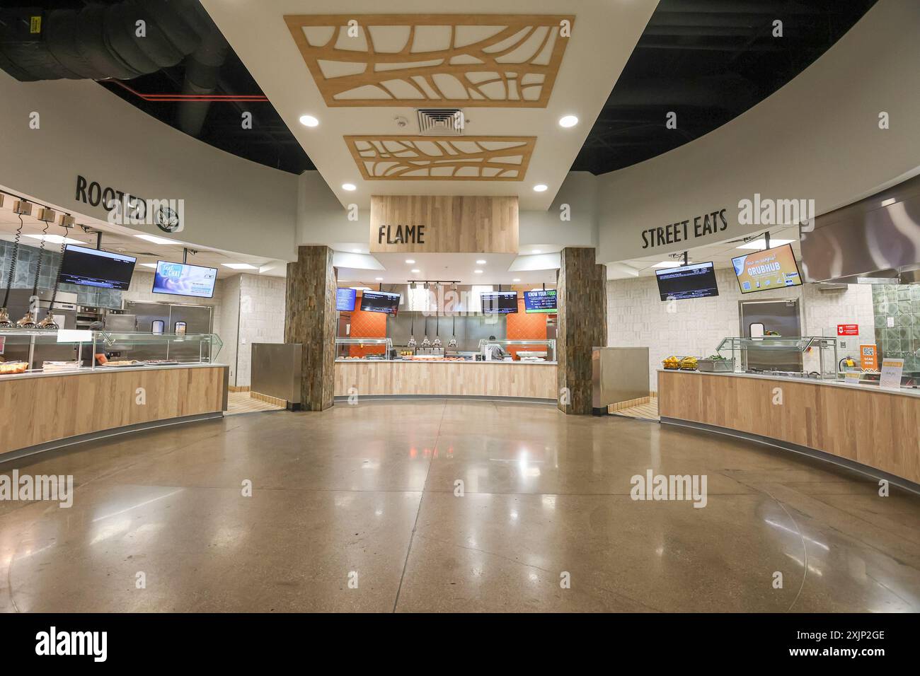 The Downunder Cafe interior at the University of Nevada, Reno dorms is ...