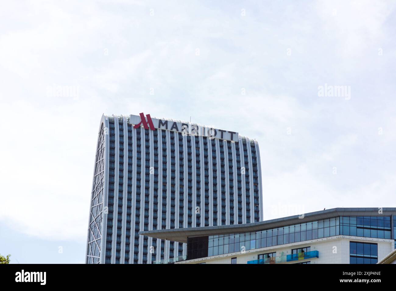 Batumi, Georgia - 14 JUNE 2024: The modern 54 story skyscraper in the ...
