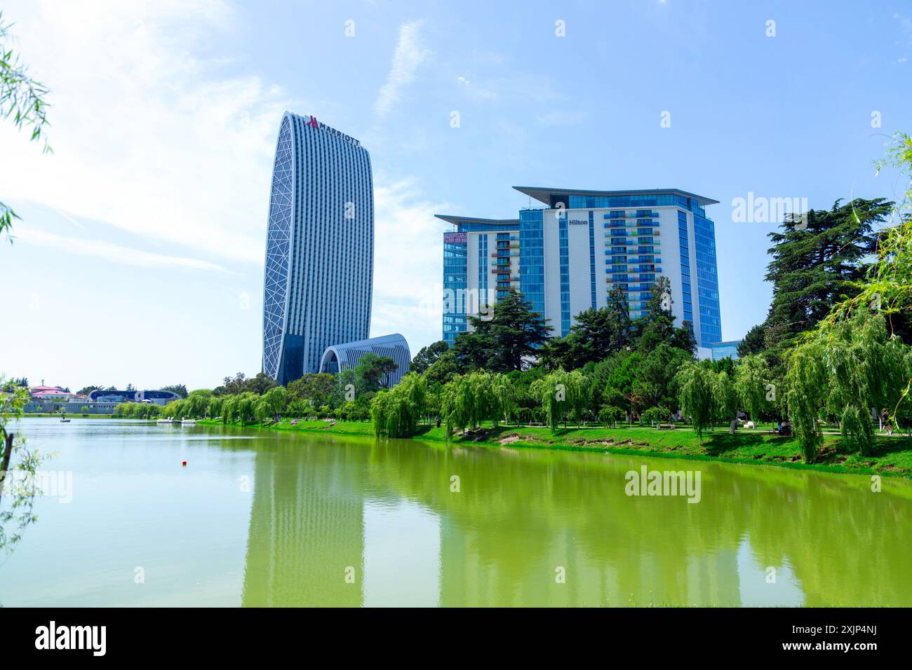 Batumi, Georgia - 14 JUNE 2024: The modern 54 story skyscraper in the ...