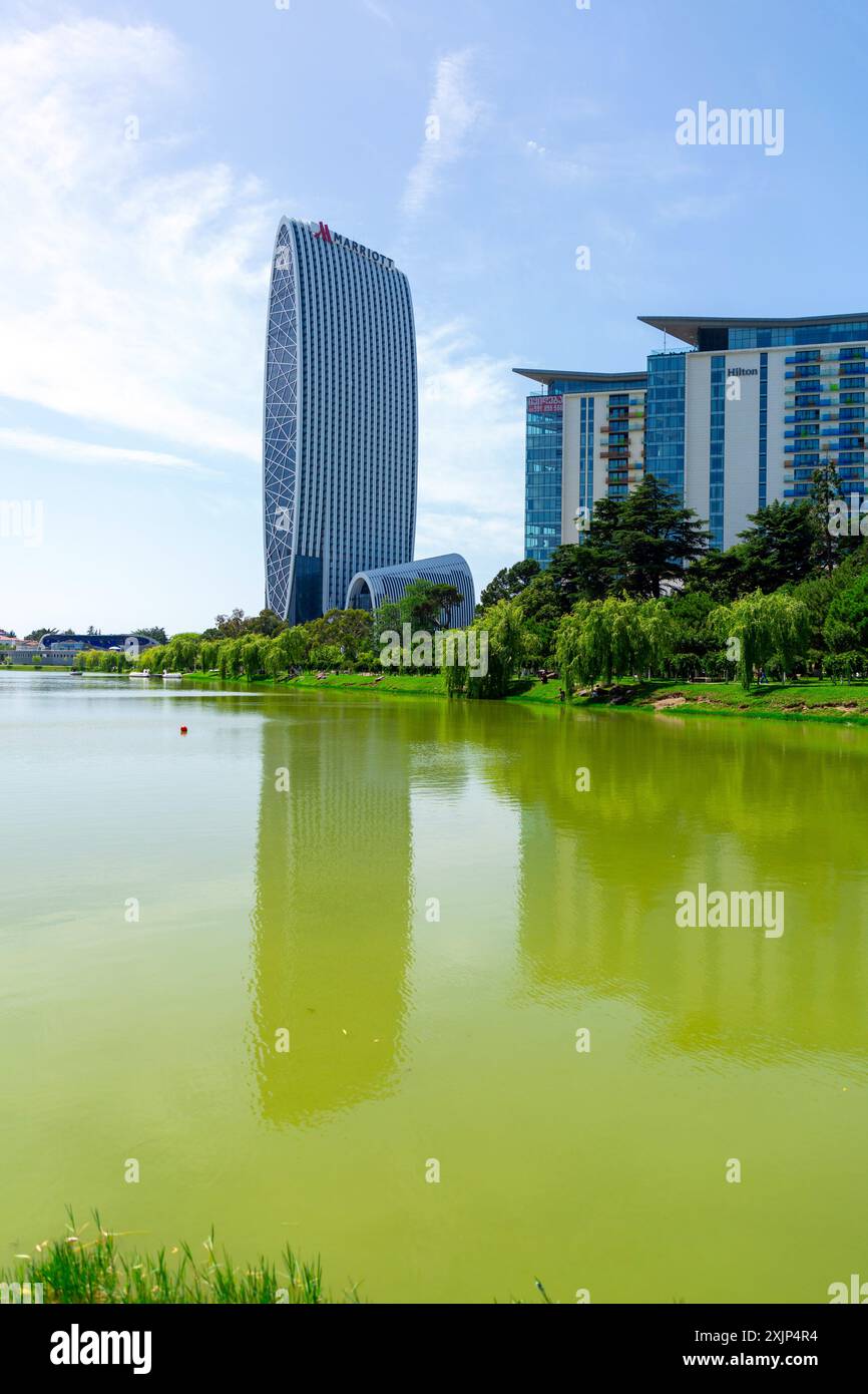 Batumi, Georgia - 14 JUNE 2024: The modern 54 story skyscraper in the ...