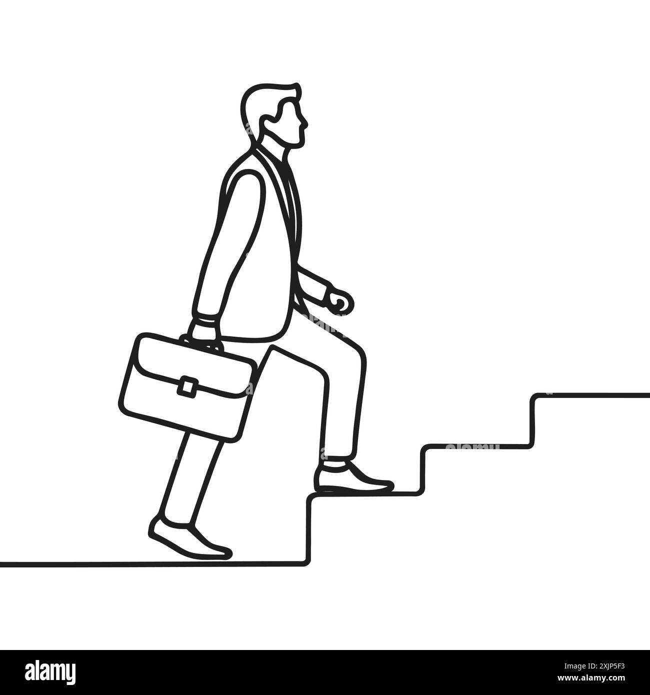 Continuous drawing stairs hi-res stock photography and images - Alamy