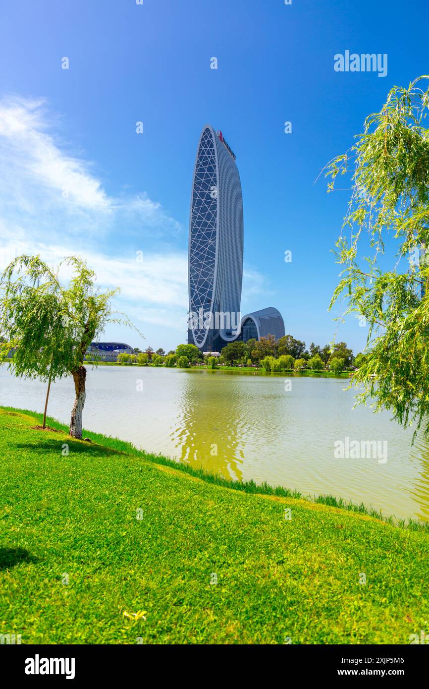 Batumi, Georgia - 14 JUNE 2024: The modern 54 story skyscraper in the ...