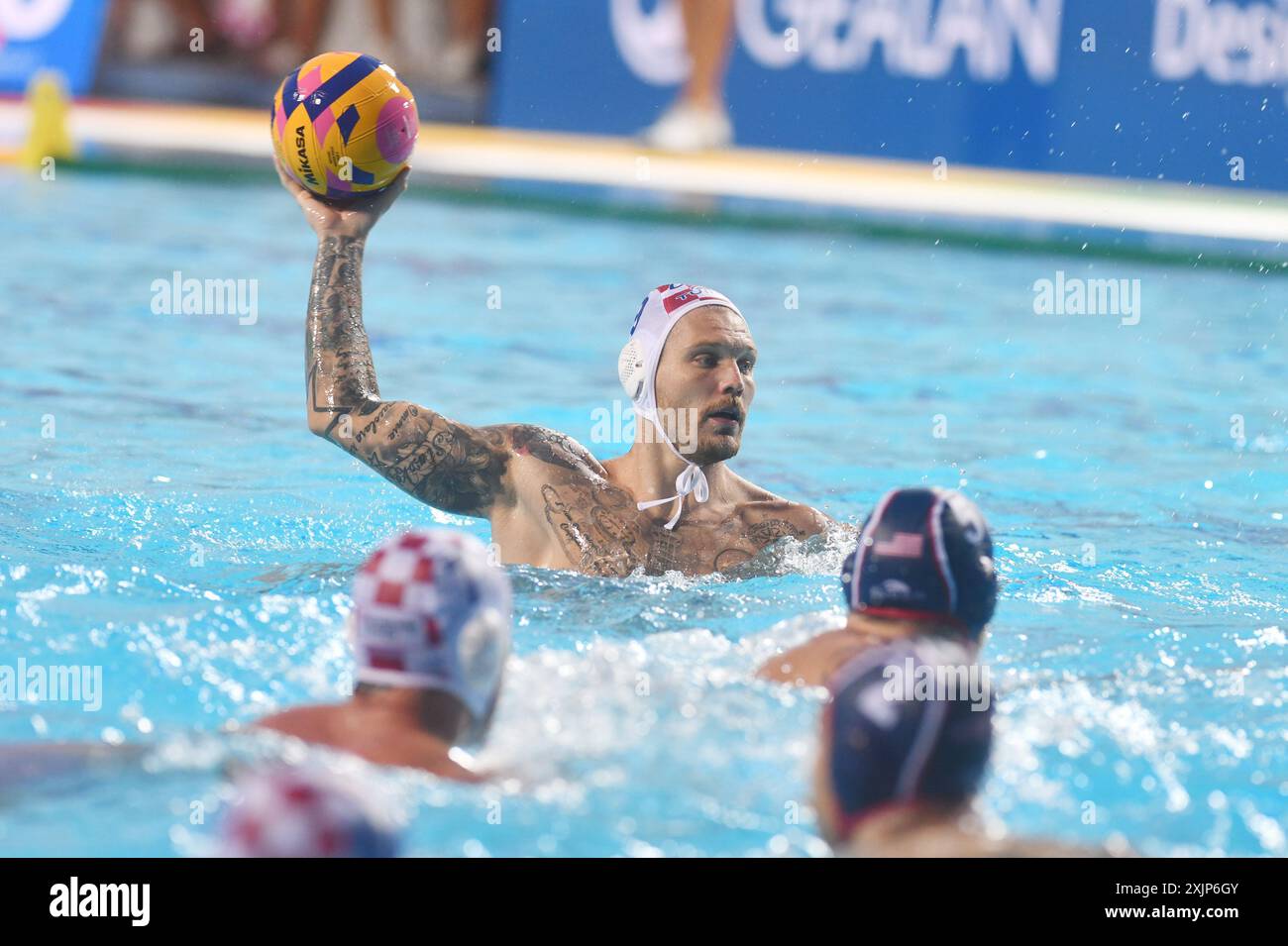 Sibenik, Croatia. 19th July, 2024. Jerko Marinic Kragic of Croatia in ...