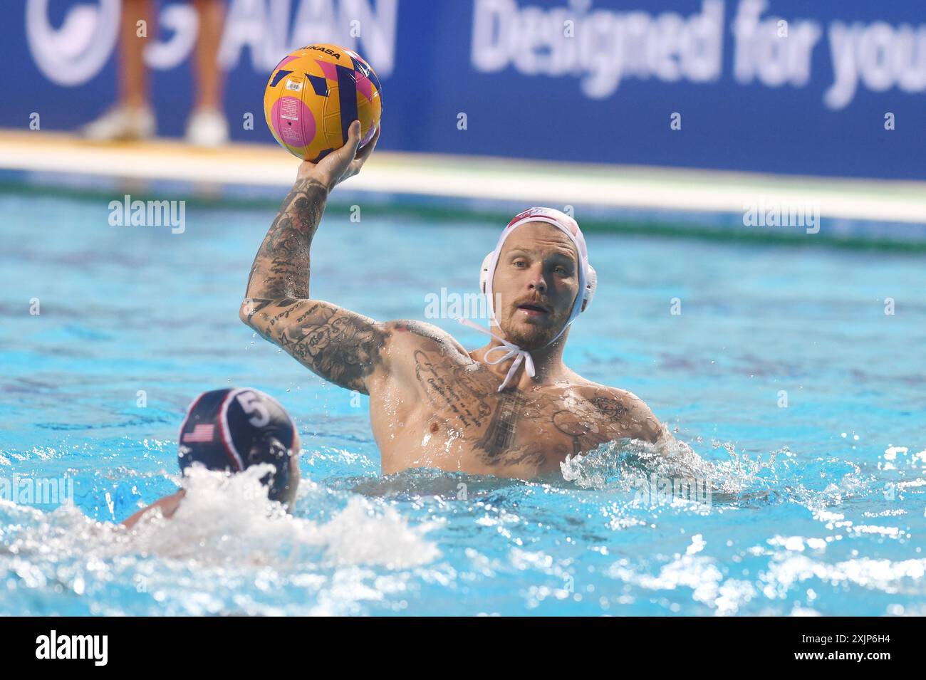 Sibenik, Croatia. 19th July, 2024. Jerko Marinic Kragic of Croatia in ...