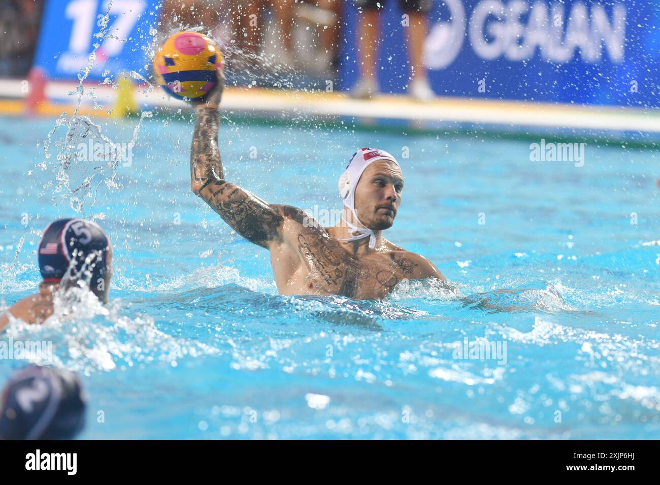 Sibenik, Croatia. 19th July, 2024. Jerko Marinic Kragic of Croatia in ...