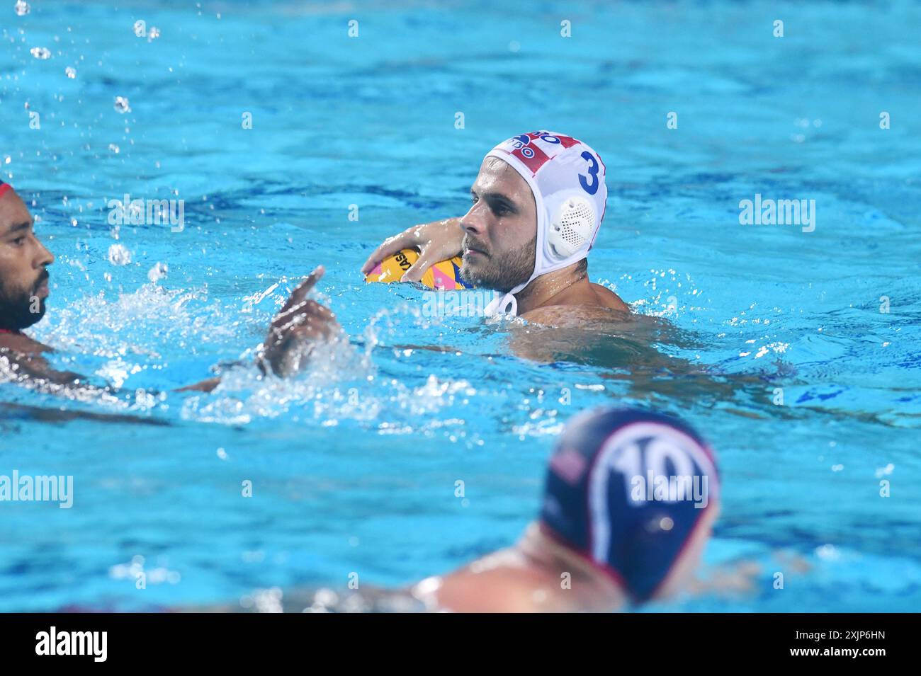Sibenik, Croatia. 19th July, 2024. Loren Fatovic of Croatia in action ...