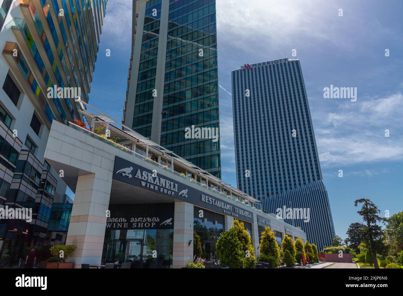 Batumi, Georgia - 14 JUNE 2024: The modern 54 story skyscraper in the ...