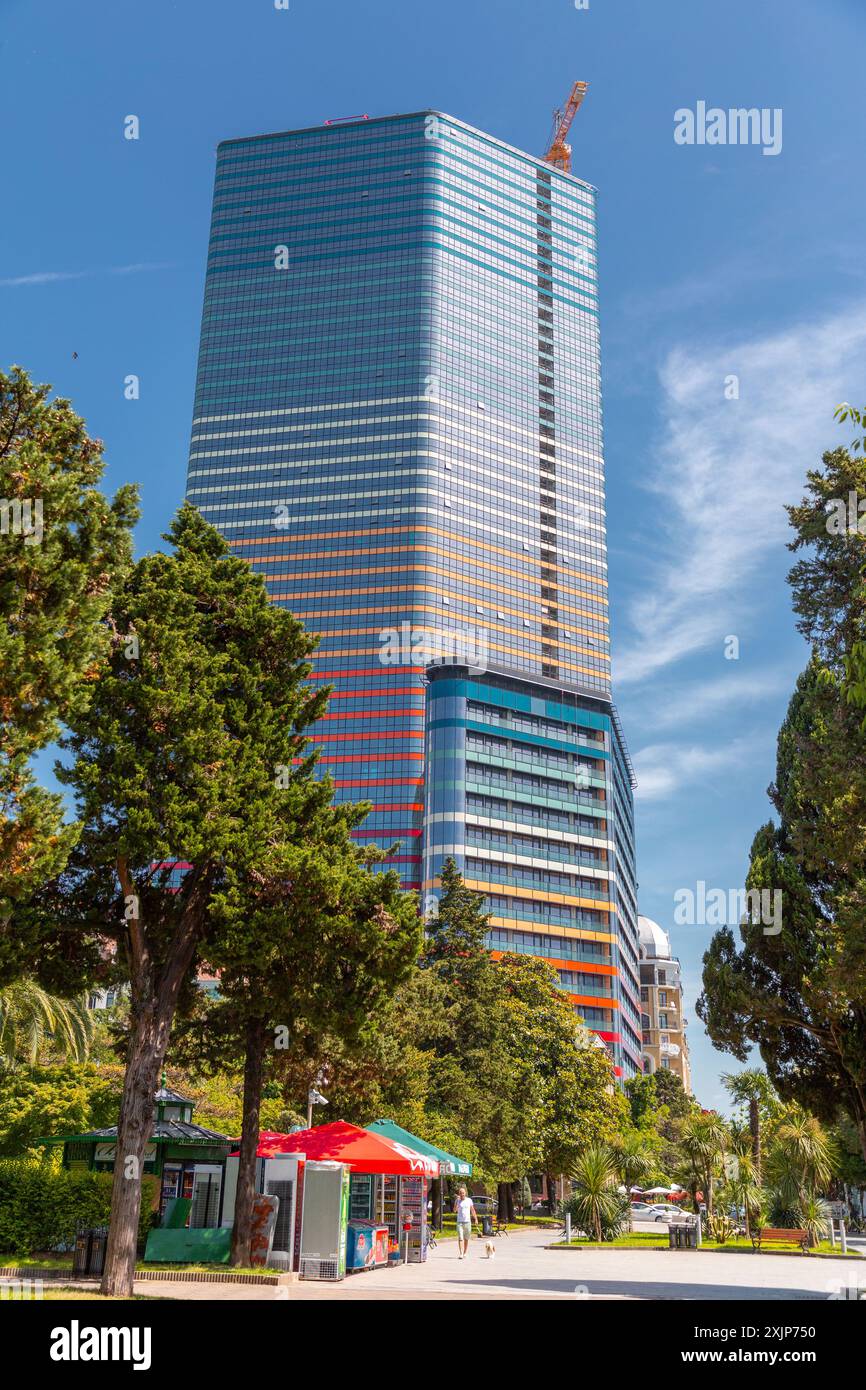 Batumi, Georgia - 14 JUNE 2024: Babillon or Azure Tower under ...