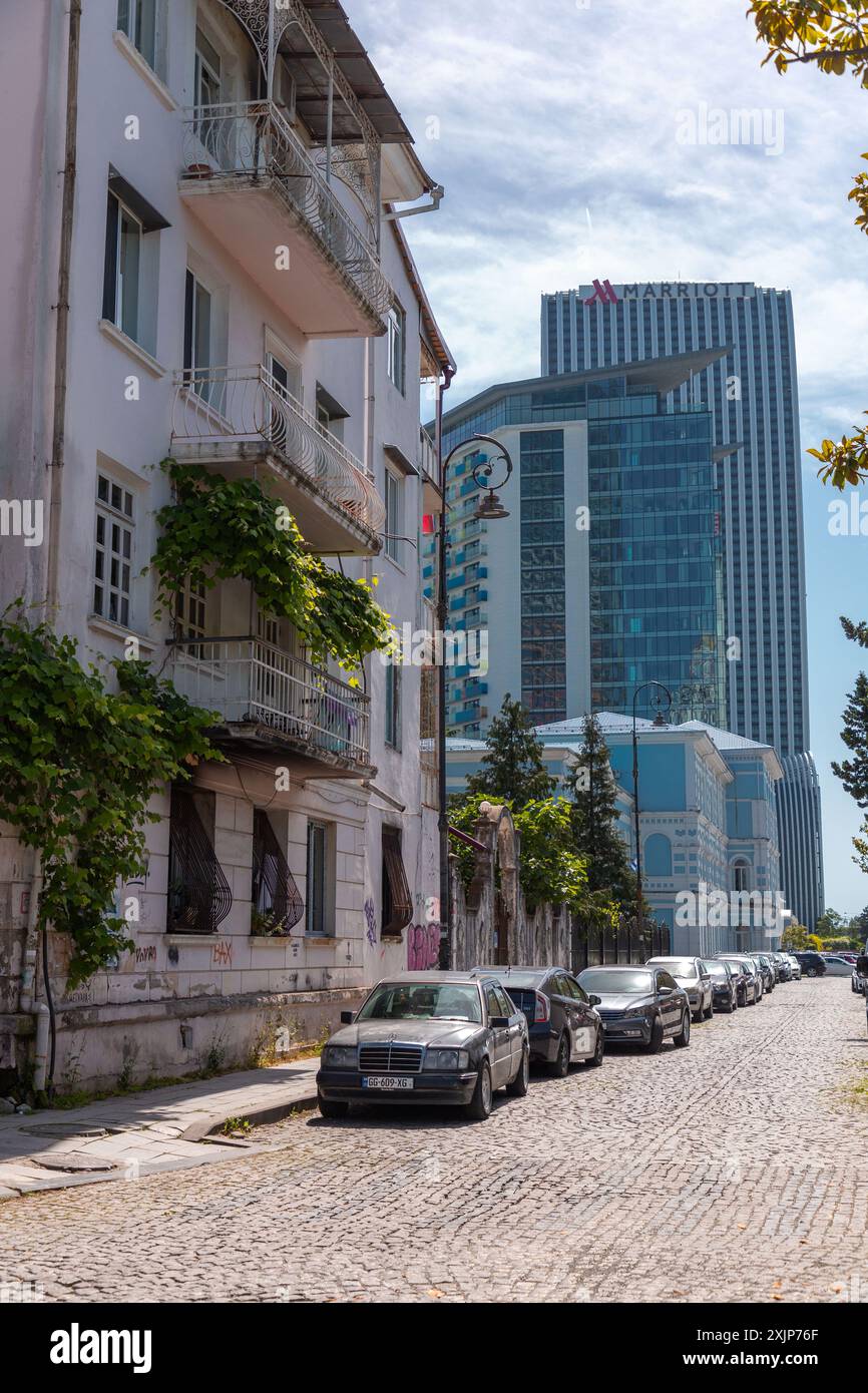 Batumi, Georgia - 14 JUNE 2024: The modern 54 story skyscraper in the ...