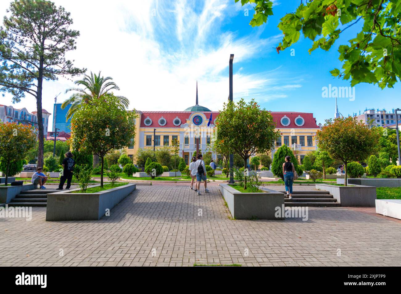 Batumi, Georgia - 14 JUNE 2024: Exterior facade of the Batumi Municipal ...