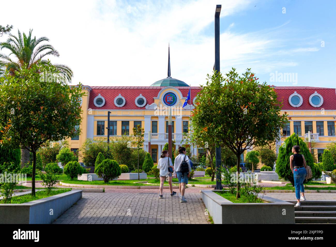 Batumi, Georgia - 14 JUNE 2024: Exterior facade of the Batumi Municipal ...