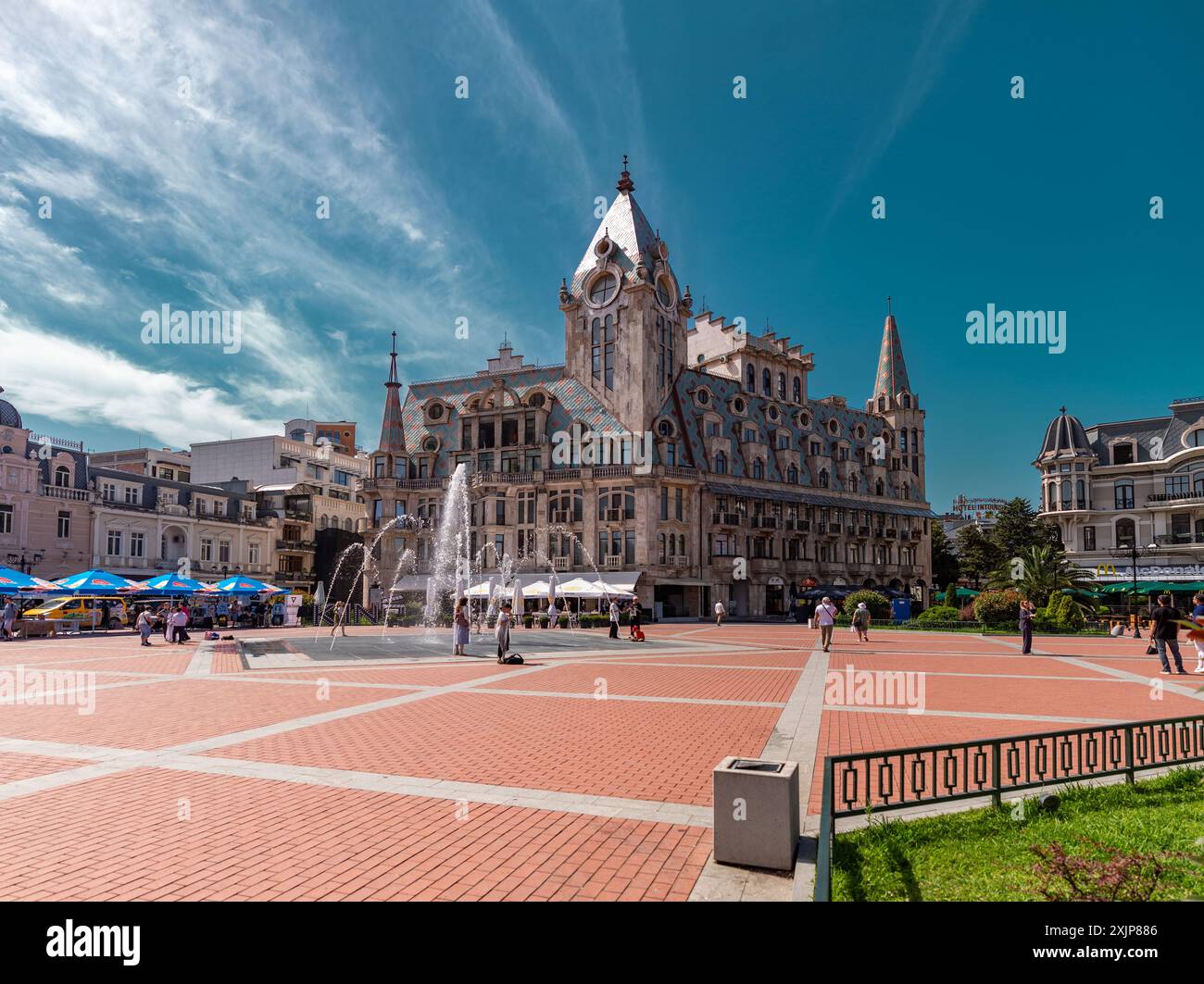 Batumi, Georgia - 14 JUNE 2024: Europe Square is one of the most ...