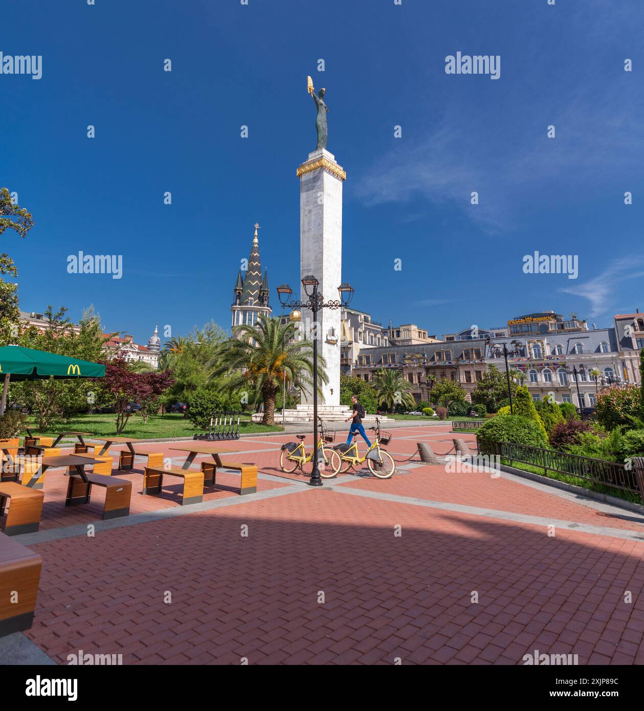 Batumi, Georgia - 14 JUNE 2024: The Medea statue is a monument to Medea ...