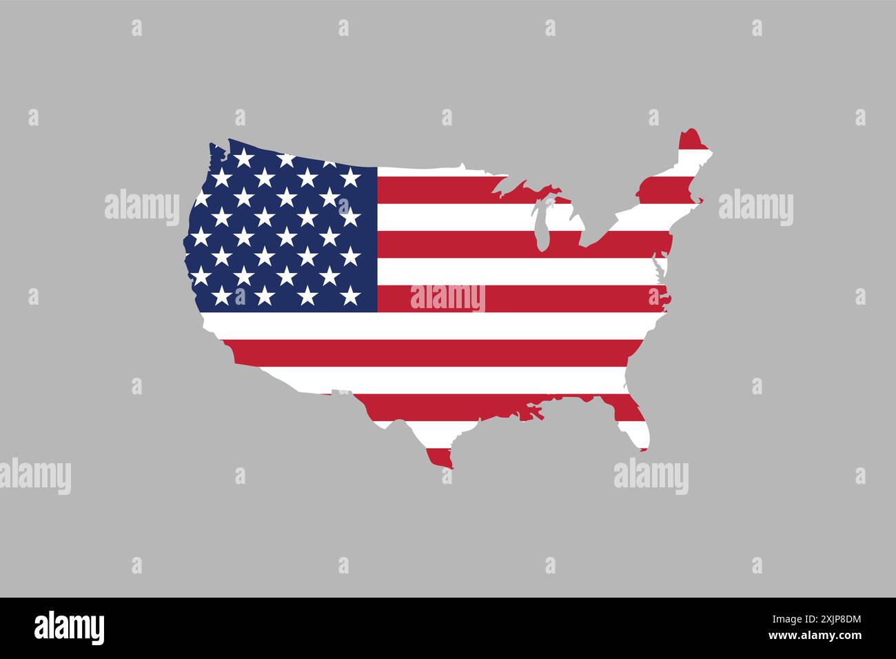 Map of the USA Stock Vector Image & Art - Alamy