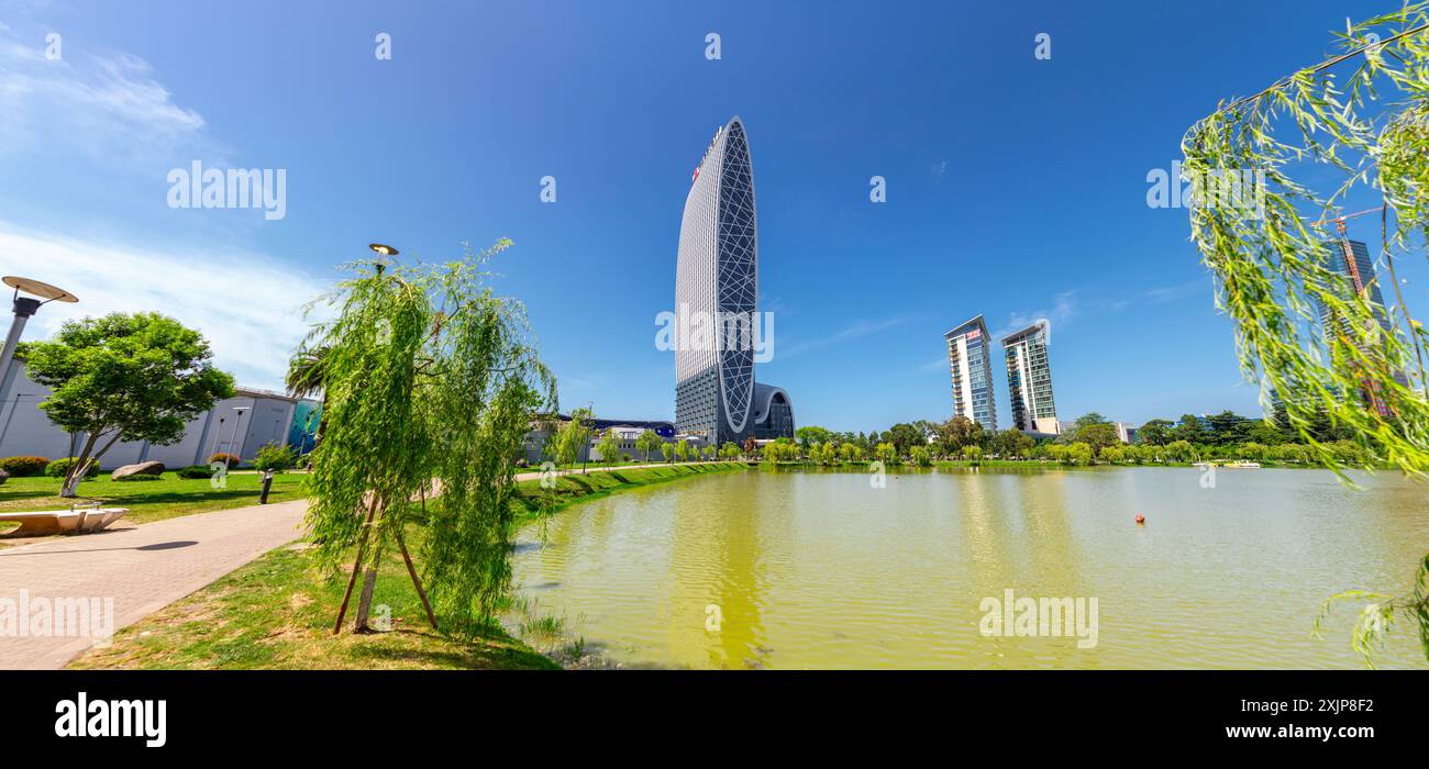 Batumi, Georgia - 14 JUNE 2024: The modern 54 story skyscraper in the ...