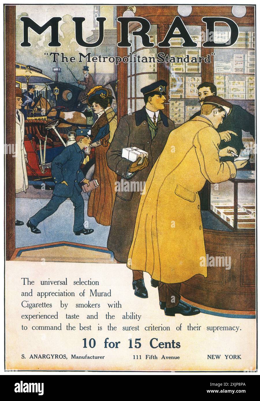 Cigarette ad 1910 hi-res stock photography and images - Alamy