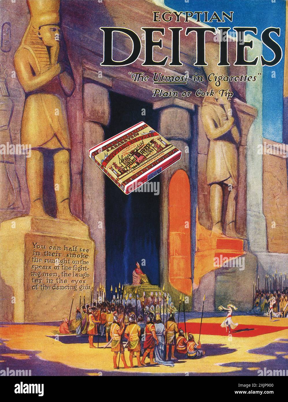 1910s Egyptian Deities cigarettes ad Stock Photo - Alamy