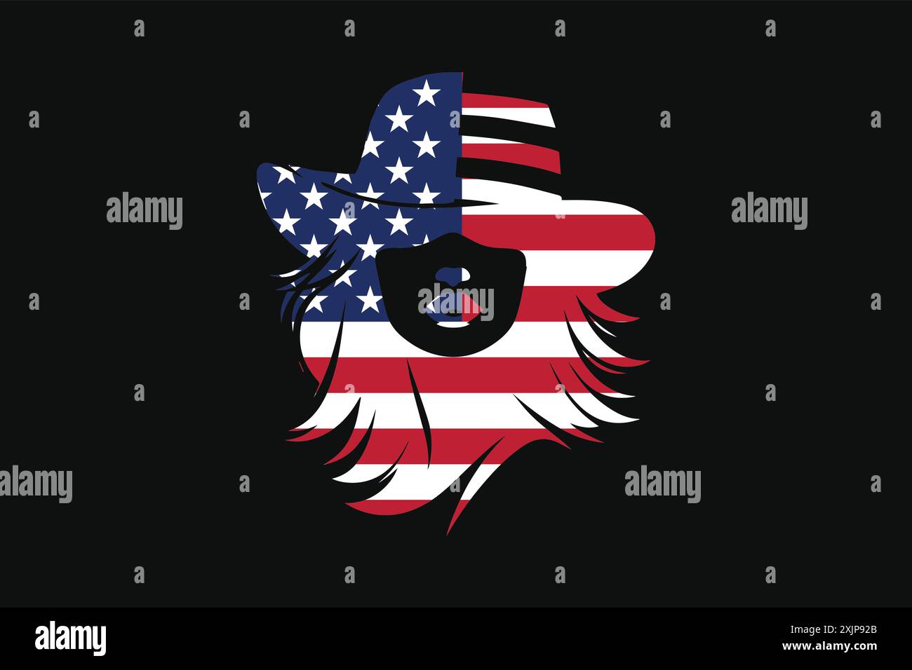 Girls waving flag Stock Vector Images - Alamy