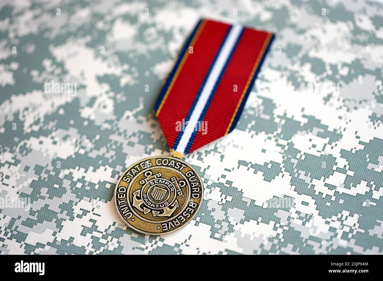 KYIV, UKRAINE - JULY 10, 2024 US Coast Guard Reserve Good Conduct medal ...