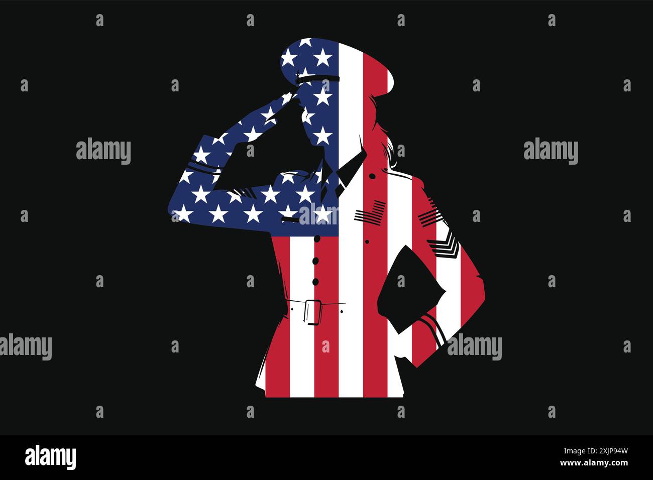 American flag and American soldier shape Stock Vector Image & Art - Alamy