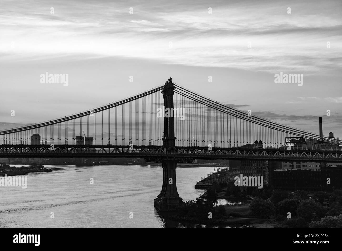 new york city architecture. brooklyn bridge to manhattan. urban ...
