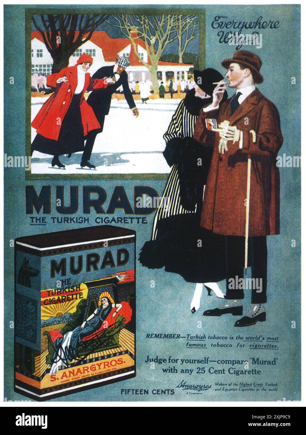 Poster advertising vintage cigarettes Cut Out Stock Images & Pictures ...