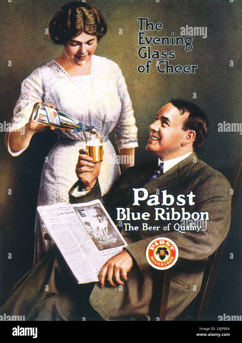 Pabst advertisement hi-res stock photography and images - Alamy
